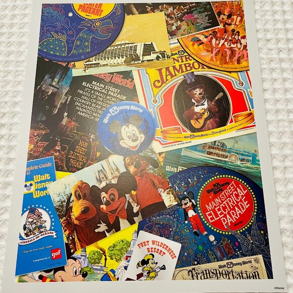 Disney | Wall Decor | Disney World 5th Vault Collection Wdw Collage ...